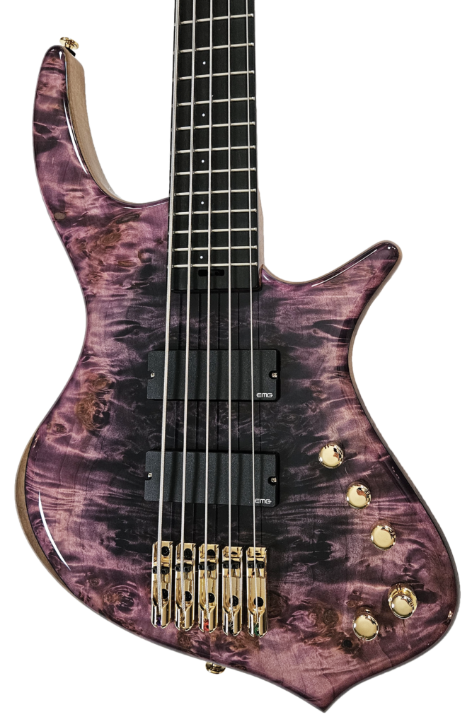 Napoleon Deluxe 5 - Poplar Burl Cherry Burst - Cortex Bass