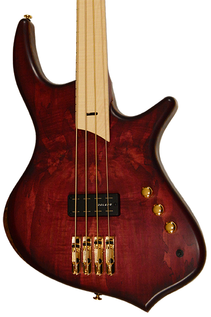 Napoleon Deluxe 4 Fretless - Basso Voce Rosso - Cortex Bass