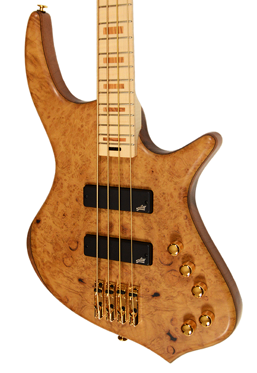 Napoleon Deluxe 4 - Myrtle Burl - Cortex Bass EMG Pickups